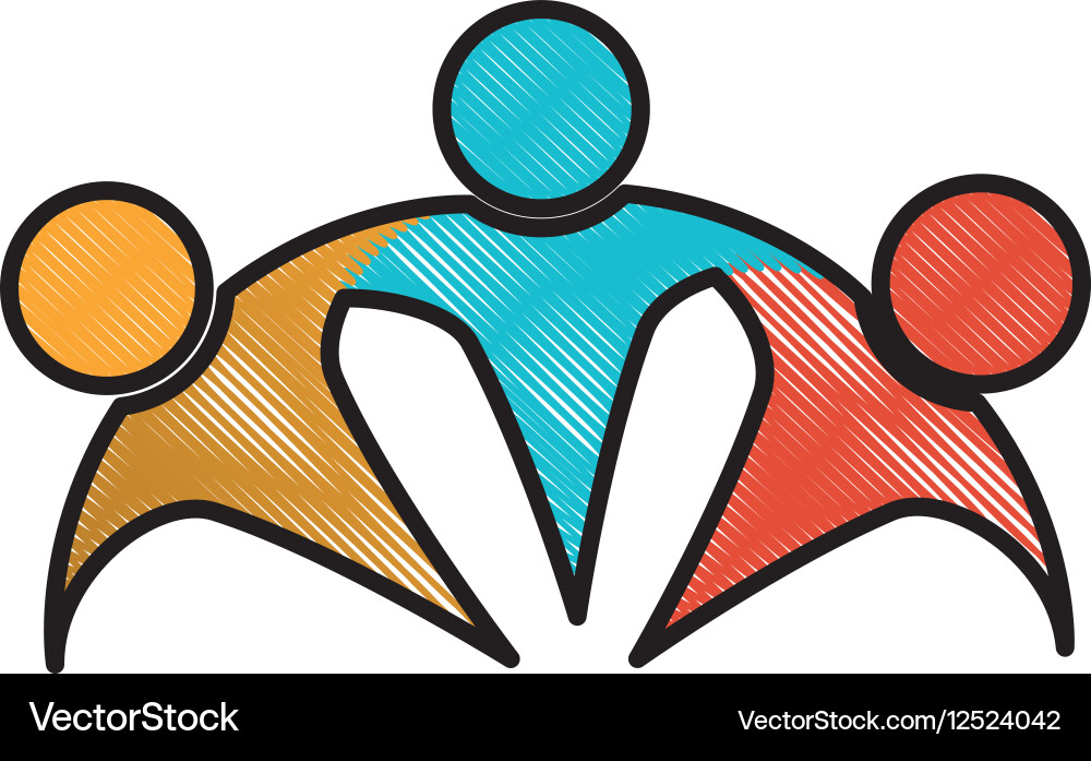 Abstract figure of human Royalty Free Vector Image