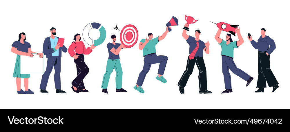 Business team collaboration concept with people Vector Image
