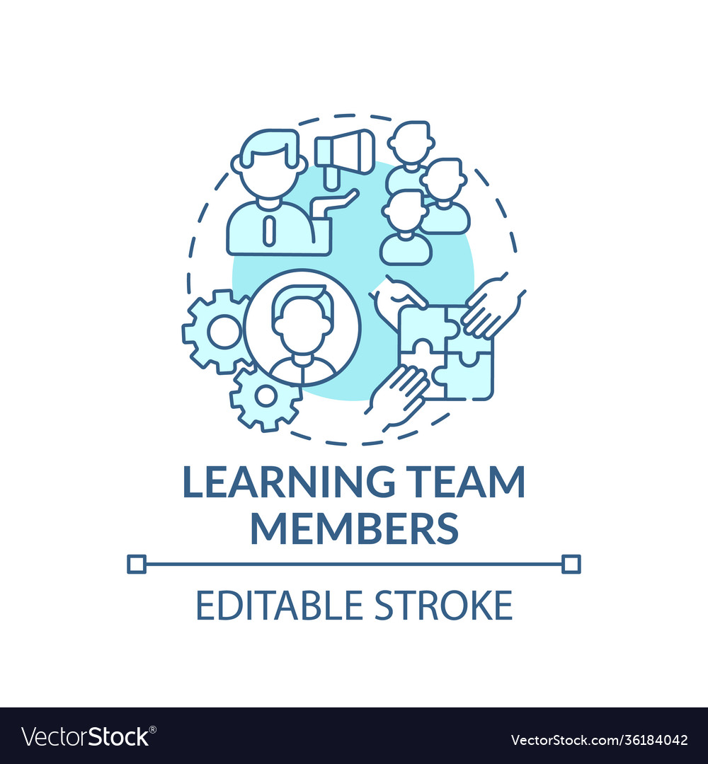 Collaborative learning concept icon Royalty Free Vector