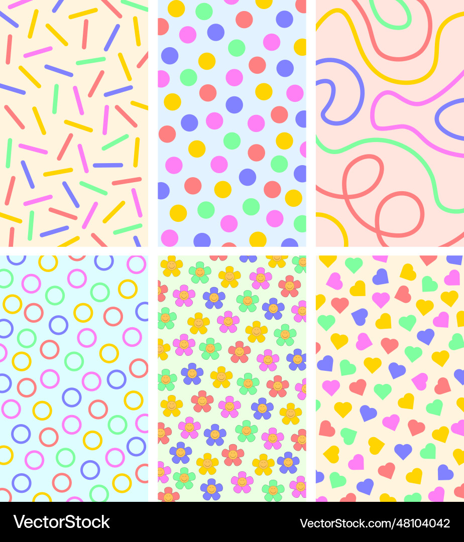 Cute of seamless dotted Royalty Free Vector Image