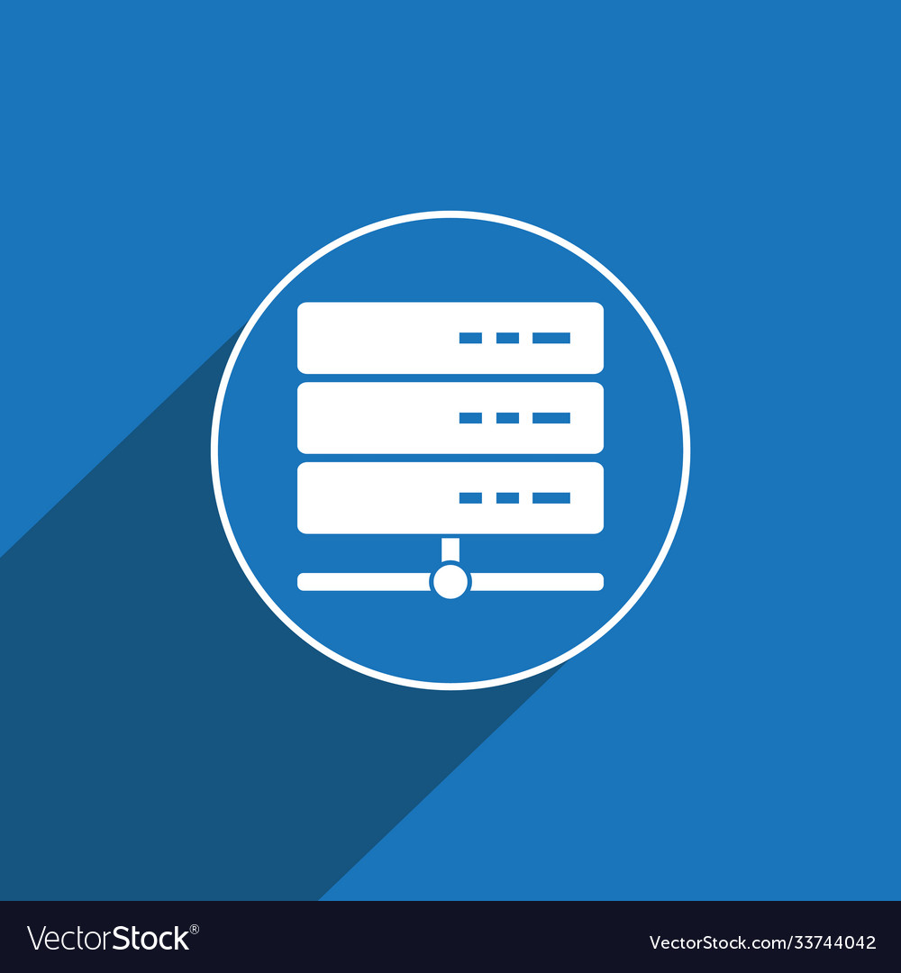 Database server icon sign storage Royalty Free Vector Image