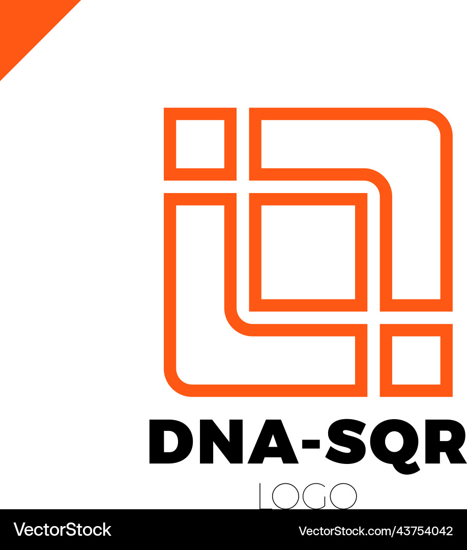 Dna logo design template modern medical logotype Vector Image
