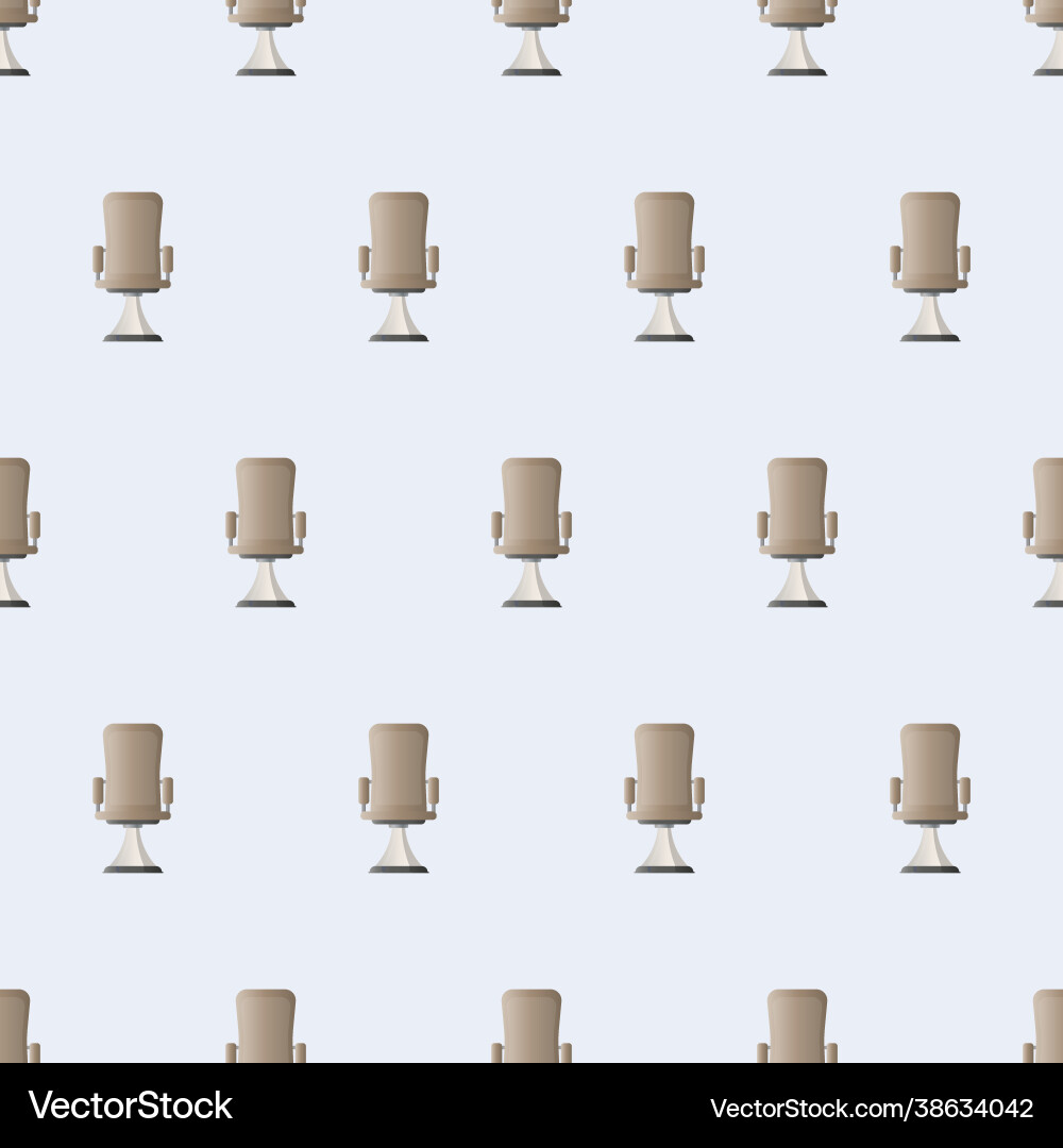 Seamless pattern office chair an office chair Vector Image