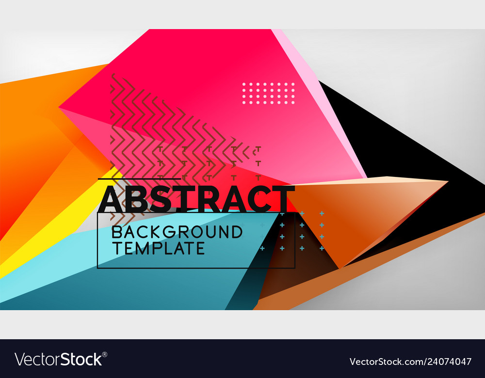 3d geometric triangular shapes abstract background