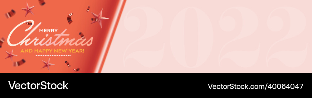 Christmas banner poster card header website Vector Image