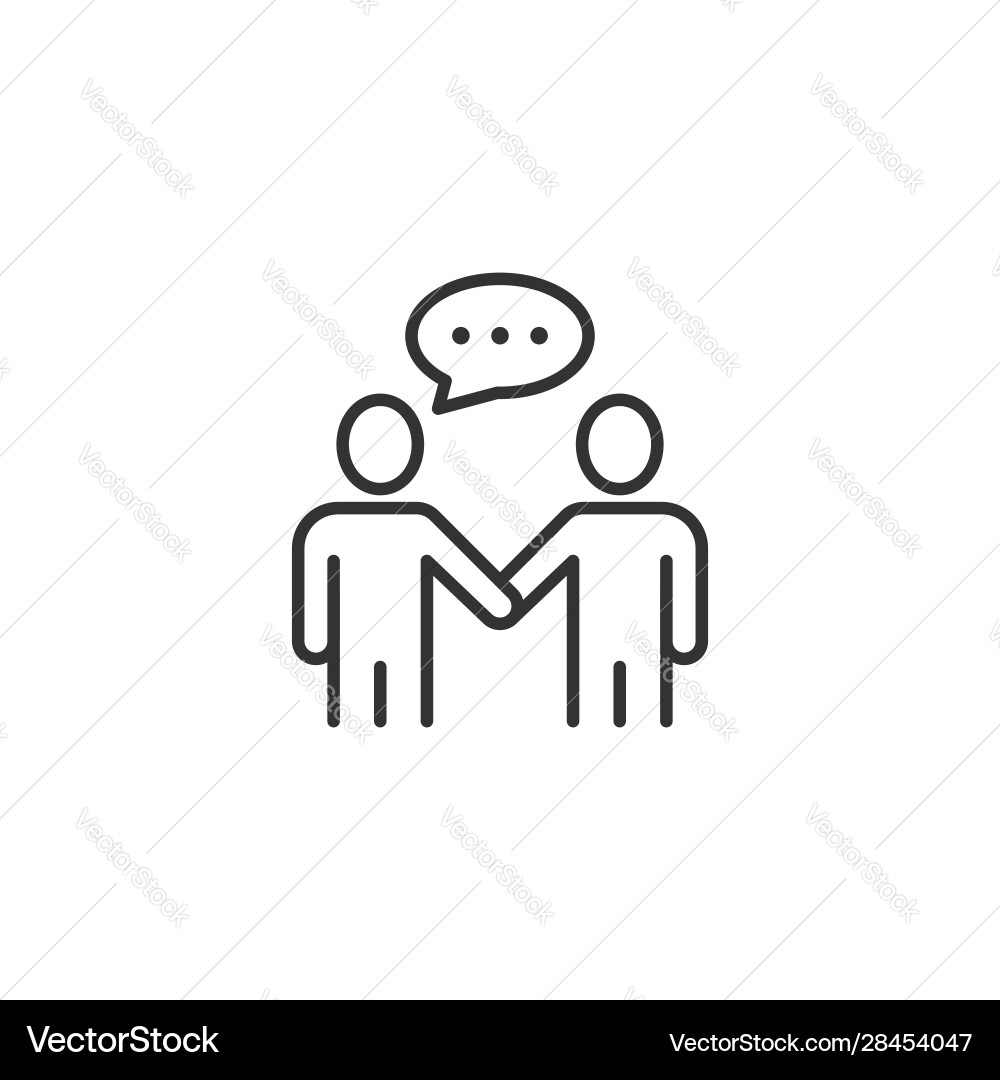 Greetings gesture icon in flat style people Vector Image
