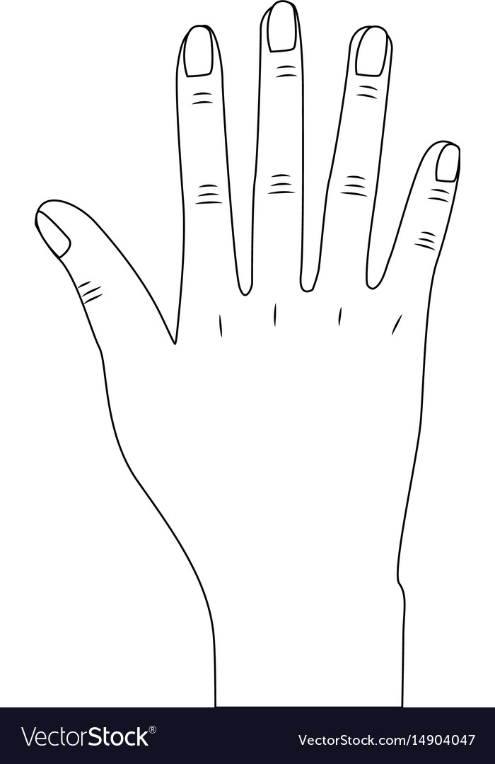 Printable Hand Template With Nails Printable Templates