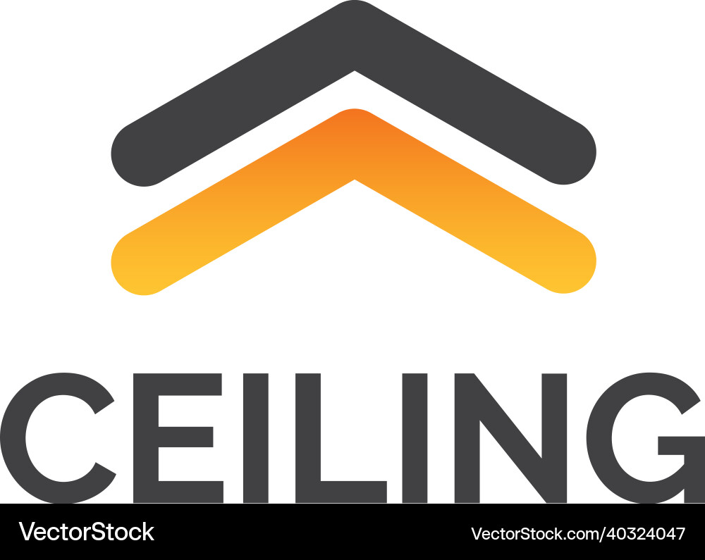Logo of ceilings and stretch Royalty Free Vector Image
