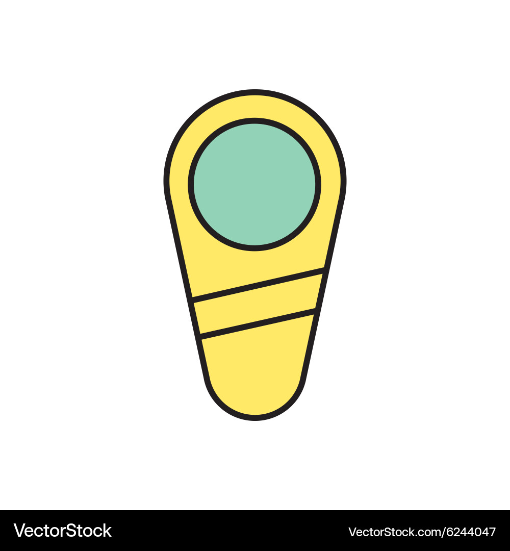 Newborn baby icon eps10 Royalty Free Vector Image