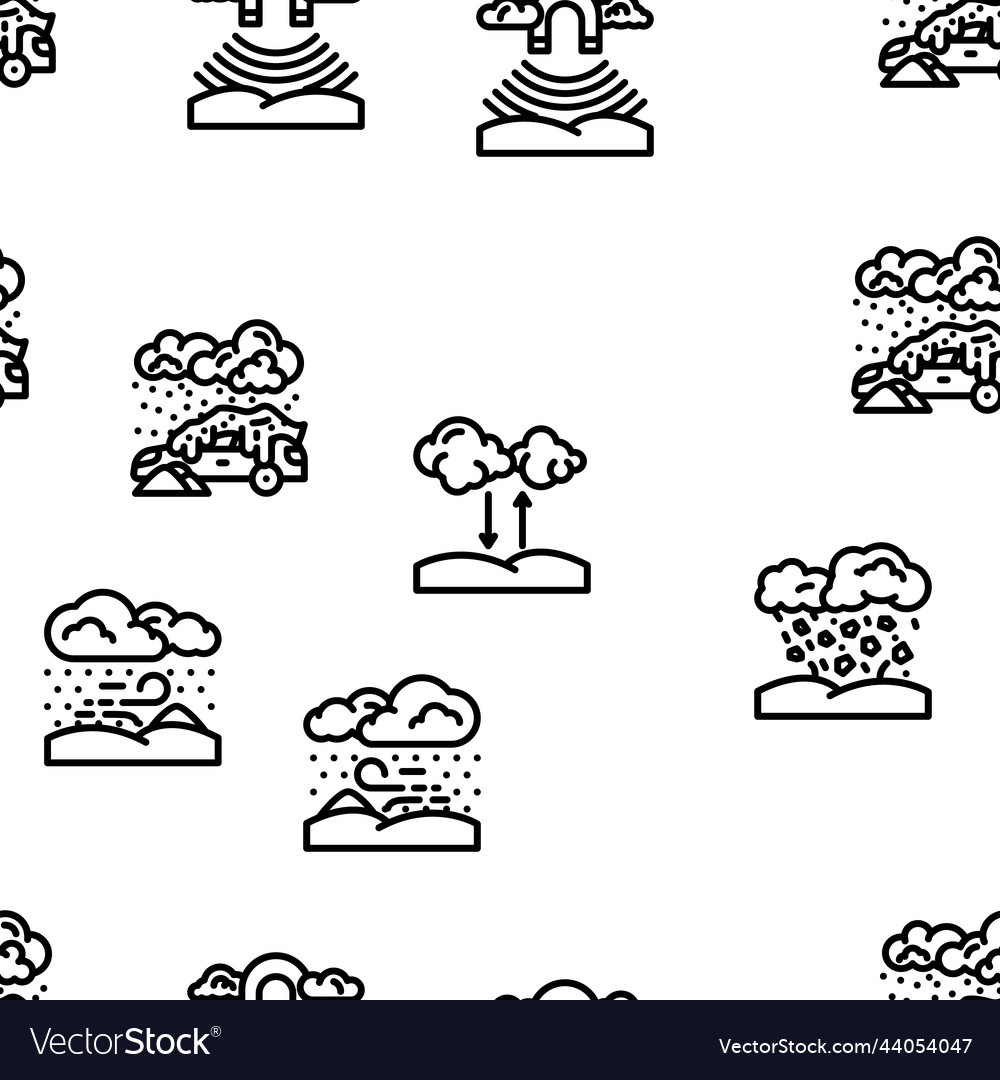 Weather forecast rain sun cloud seamless Vector Image