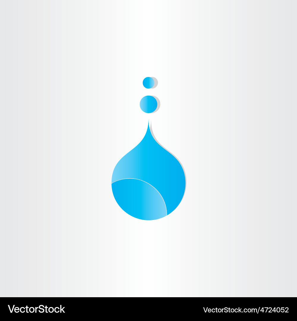 Drop of water symbol design Royalty Free Vector Image
