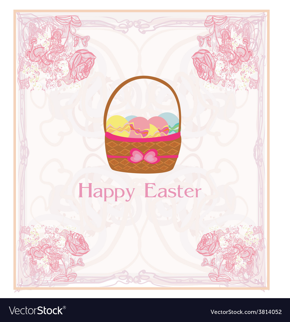Happy easter border Royalty Free Vector Image - VectorStock