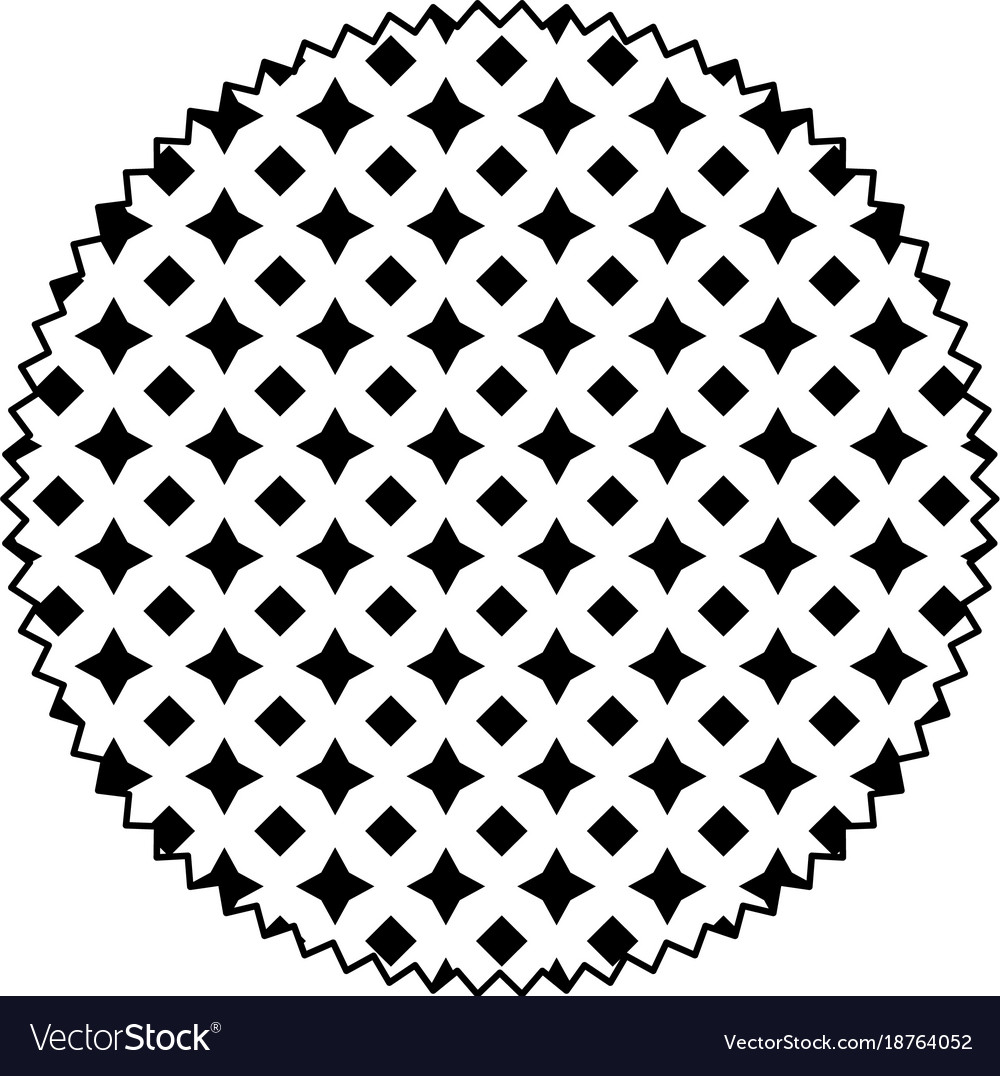 Isolated pattern circle design Royalty Free Vector Image
