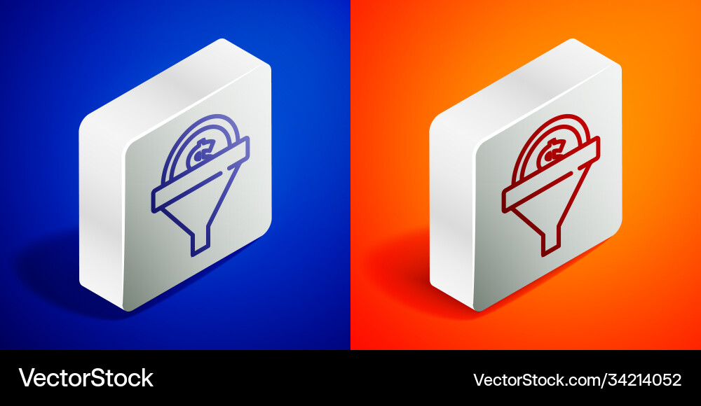 Isometric line lead management icon isolated Vector Image