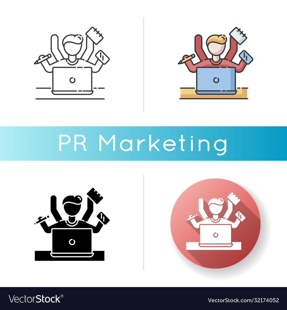 Multitasking icon Royalty Free Vector Image - VectorStock