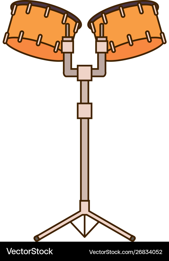 Musical instrument timpani on white background Vector Image