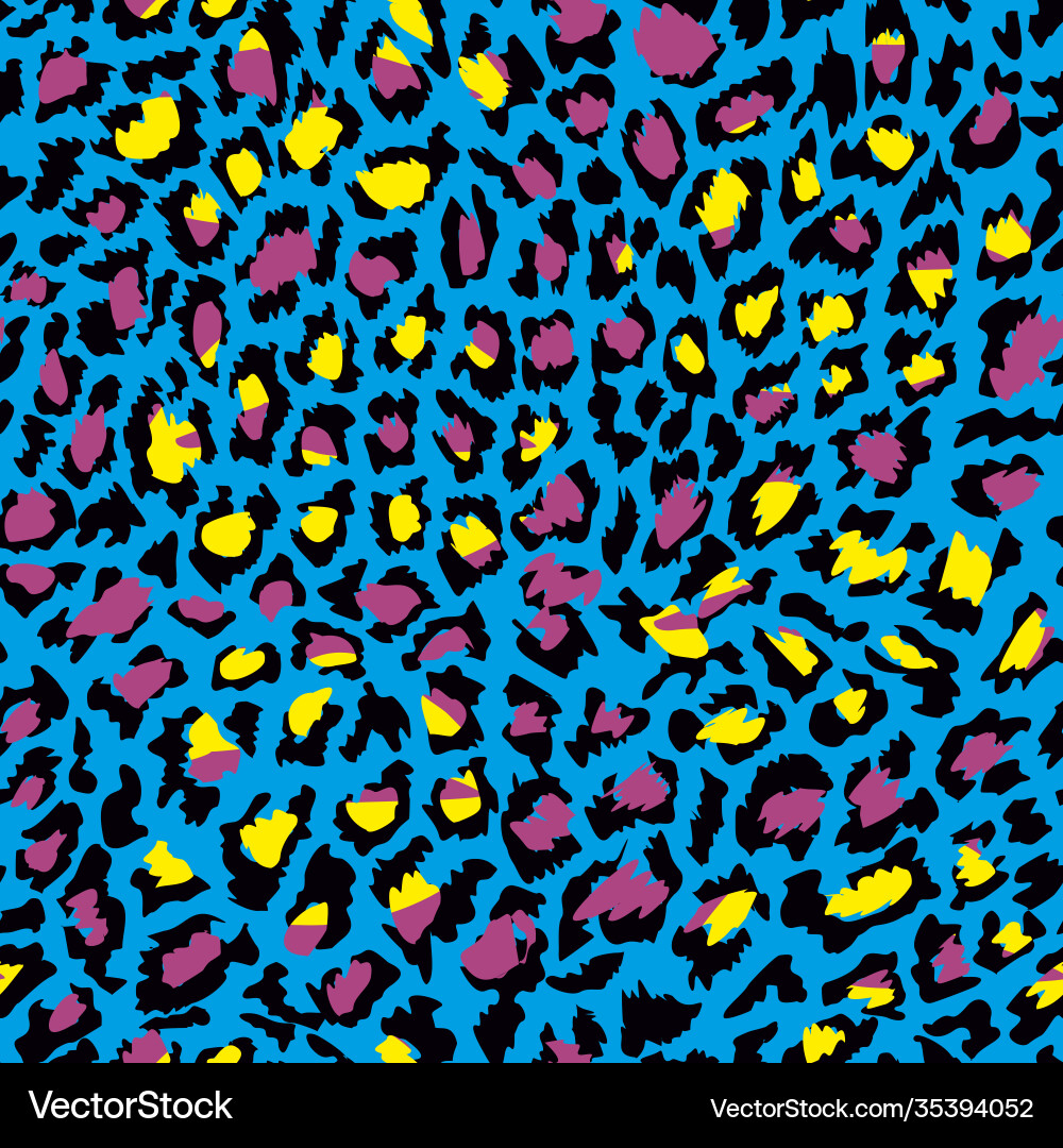 Pattern design fantasy animal print Royalty Free Vector