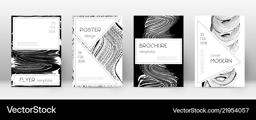 Cover page design template stylish brochure Vector Image