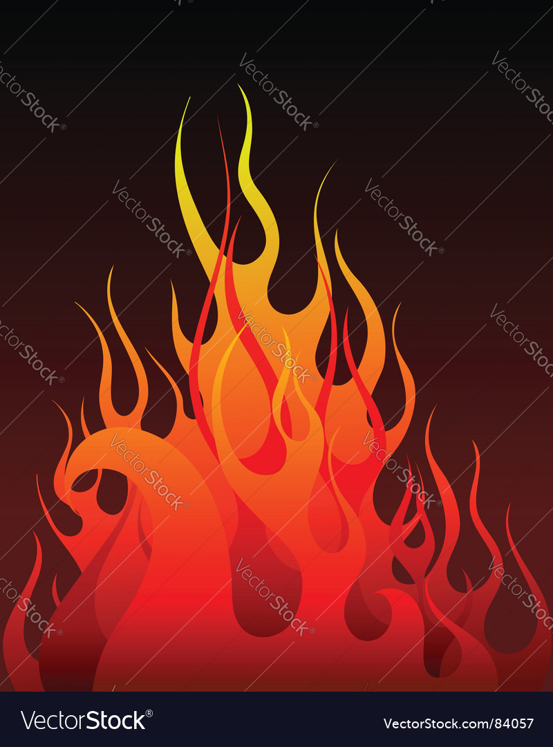 Fire background Royalty Free Vector Image - VectorStock