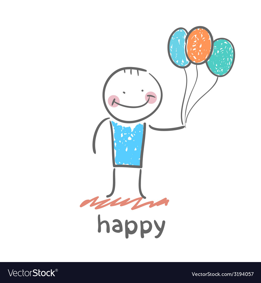 Happy Royalty Free Vector Image - VectorStock