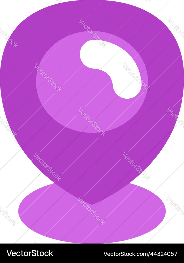 Purple location pin on a white background Vector Image