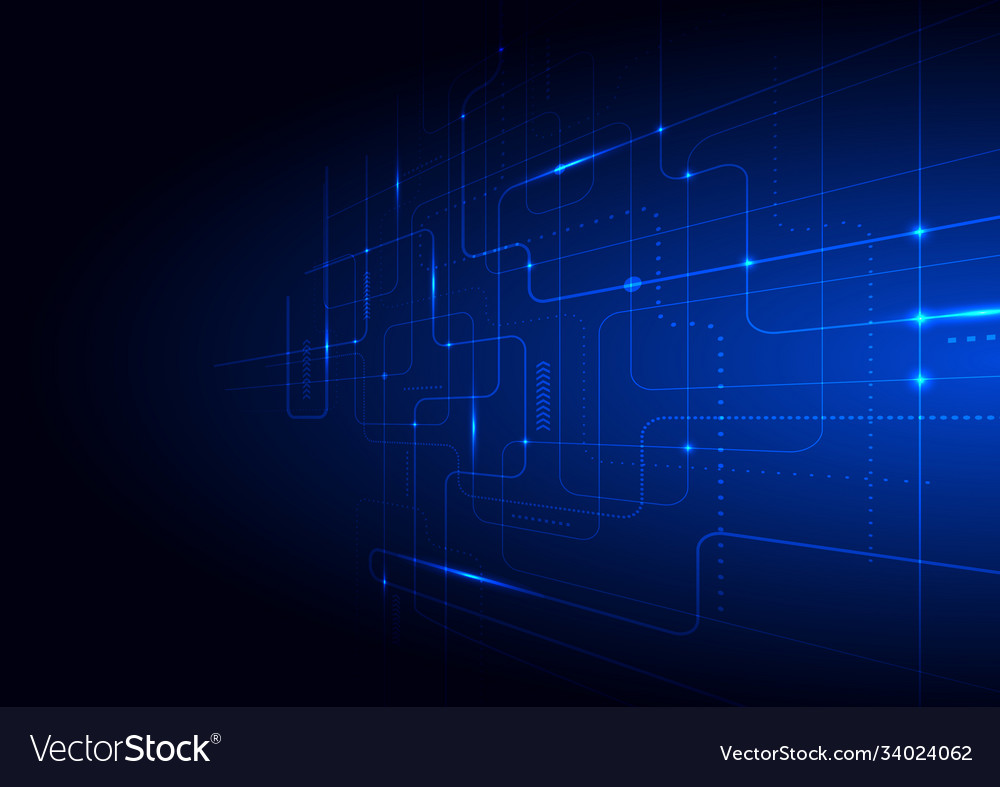 Abstract technology futuristic concept glowing Vector Image