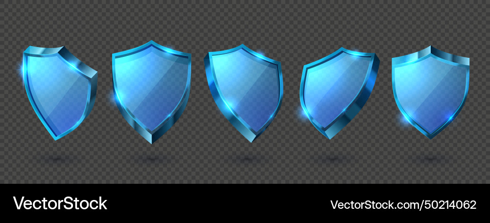 Glass shields invisible protection transparent Vector Image