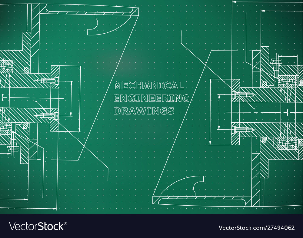 Mechanical engineering technical backgrounds Vector Image