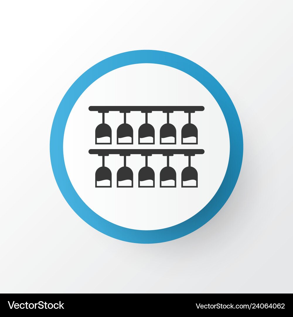 Rack with glasses icon symbol premium quality Vector Image