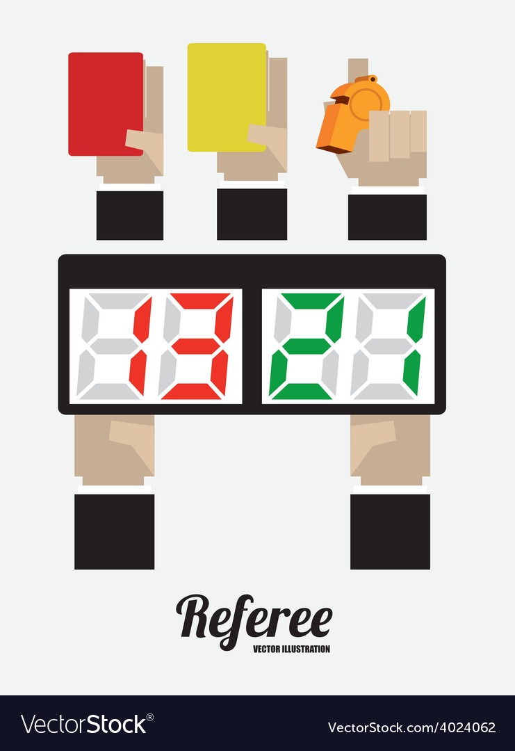 Referee design Royalty Free Vector Image - VectorStock