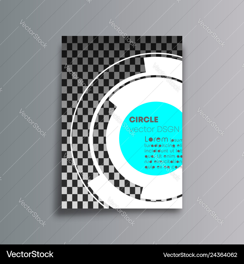 Rotating circles cover background for the banner Vector Image