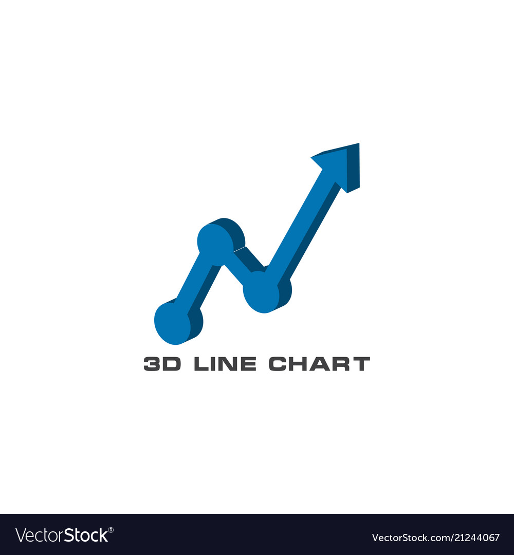 3d statistic chart graphic template Royalty Free Vector