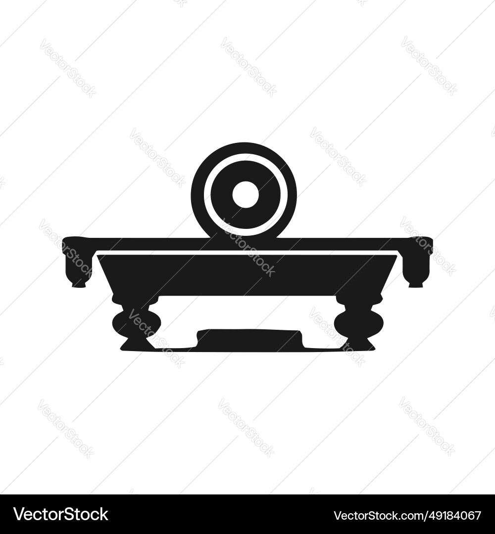 A logo of snooker table icon pool Royalty Free Vector Image