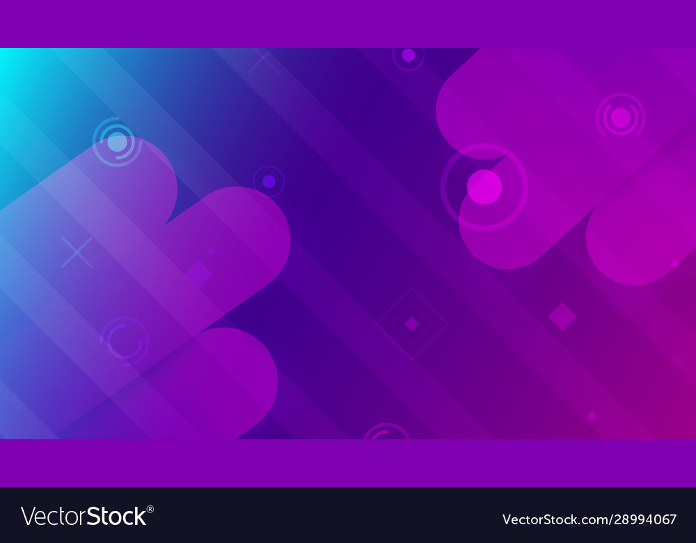 Abstract background basic geometry on colorful Vector Image