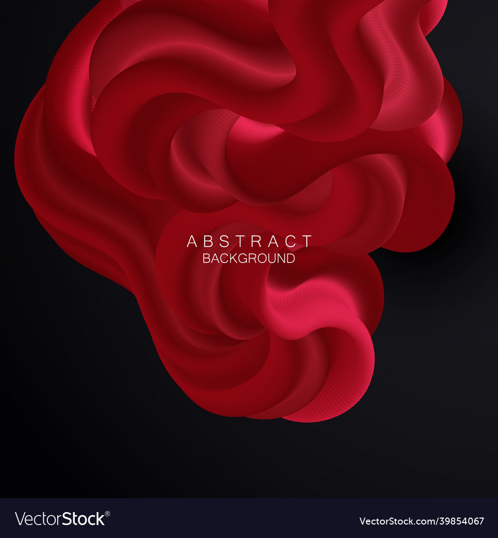 Abstract red waves backgroundred wave Royalty Free Vector