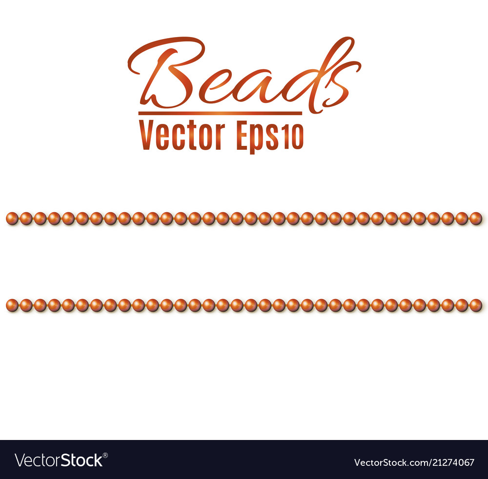 Beautiful multi-colored beads string Royalty Free Vector