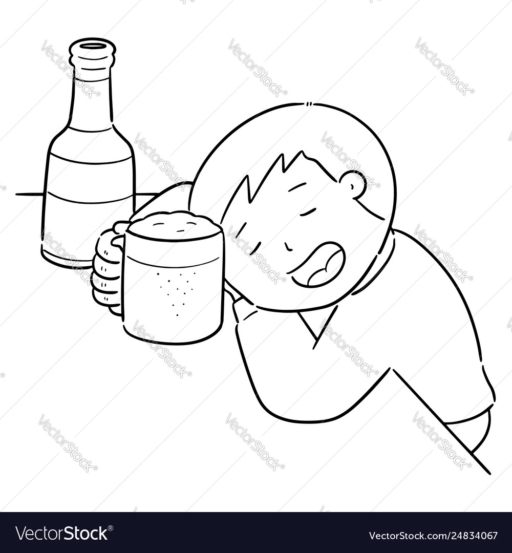 Drunker Royalty Free Vector Image - VectorStock