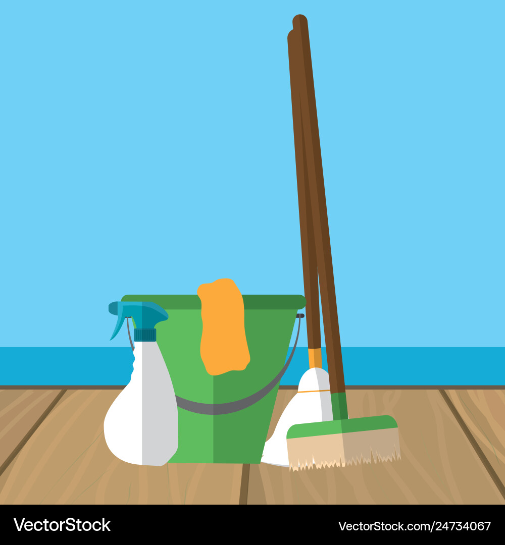 House cleaning laundry room Royalty Free Vector Image