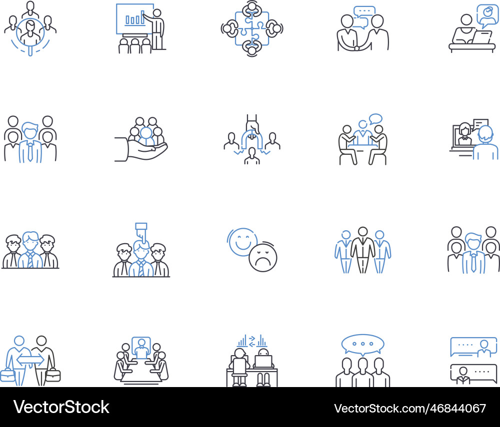 Party line icons collection celebration Royalty Free Vector