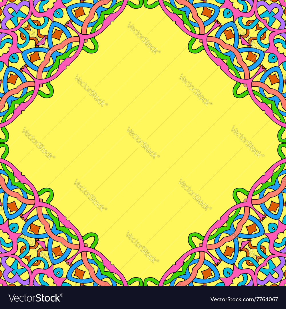 Seamless pattern abstract frame Royalty Free Vector Image