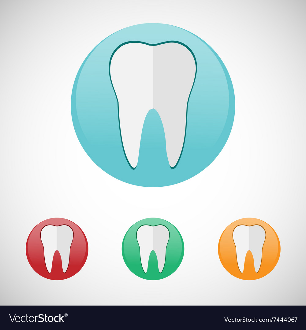 Teeth icon set Royalty Free Vector Image - VectorStock