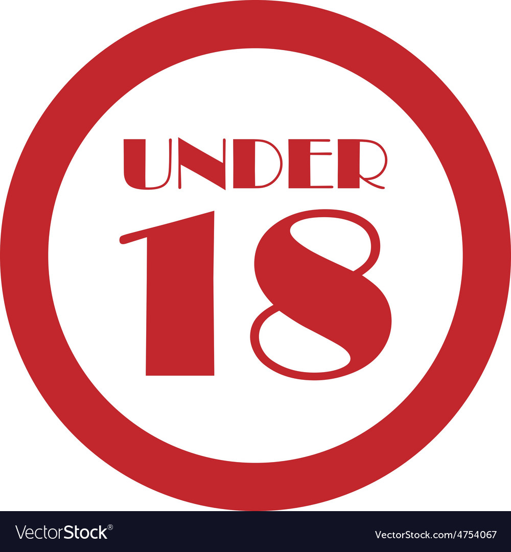 Under 18 Royalty Free Vector Image - VectorStock