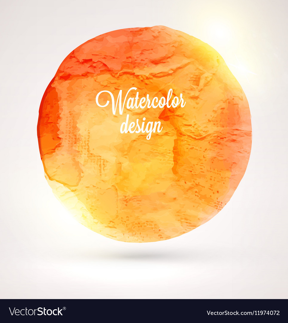 Abstract watercolor design Royalty Free Vector Image