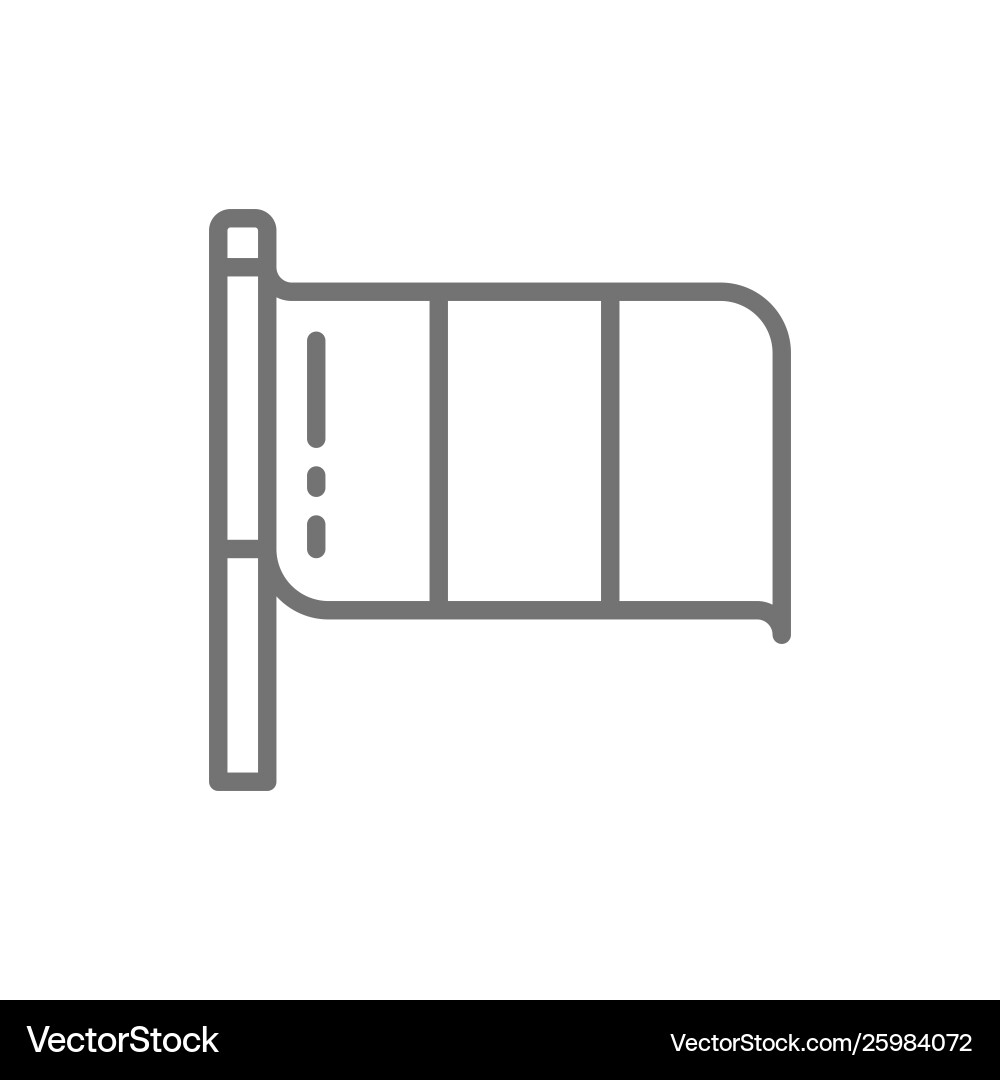 Flag france line icon Royalty Free Vector Image