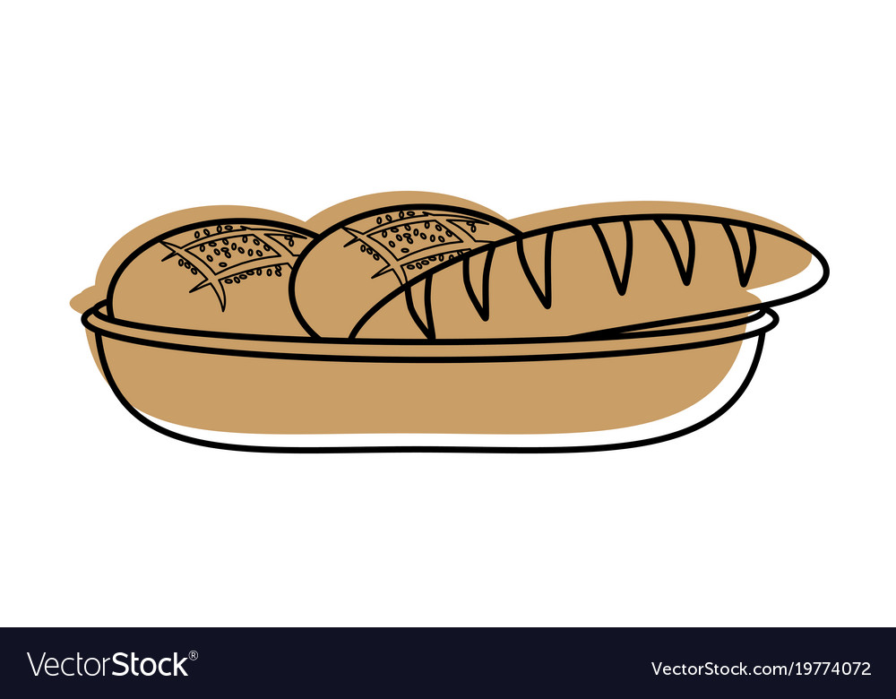 Isolated bread design Royalty Free Vector Image
