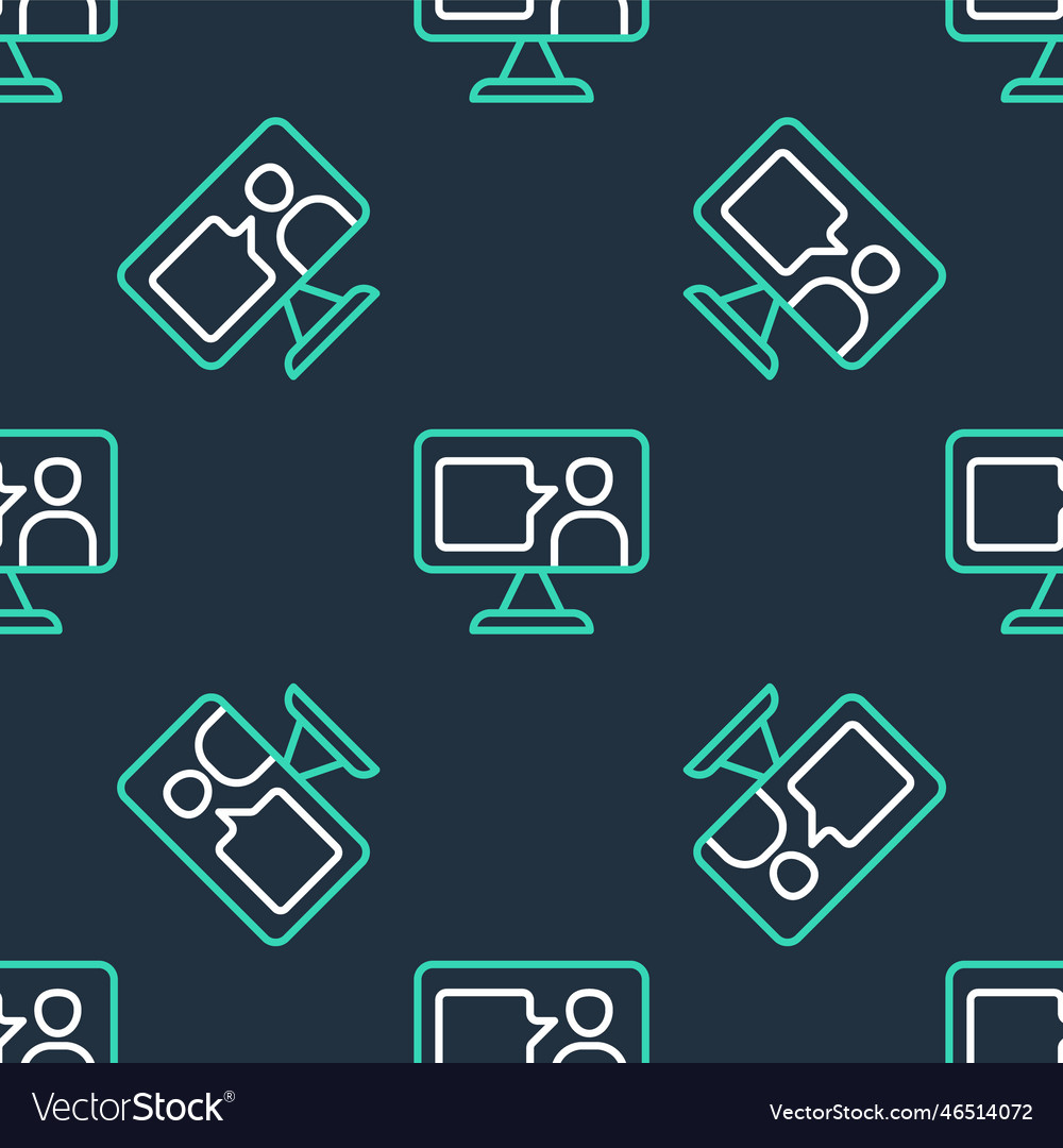 Line e-learning of different foreign languages Vector Image