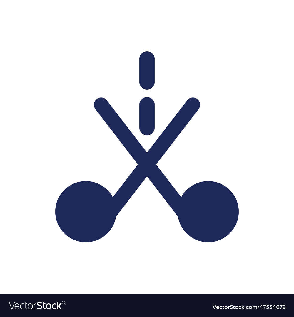 Trim black pixel perfect solid ui icon Royalty Free Vector