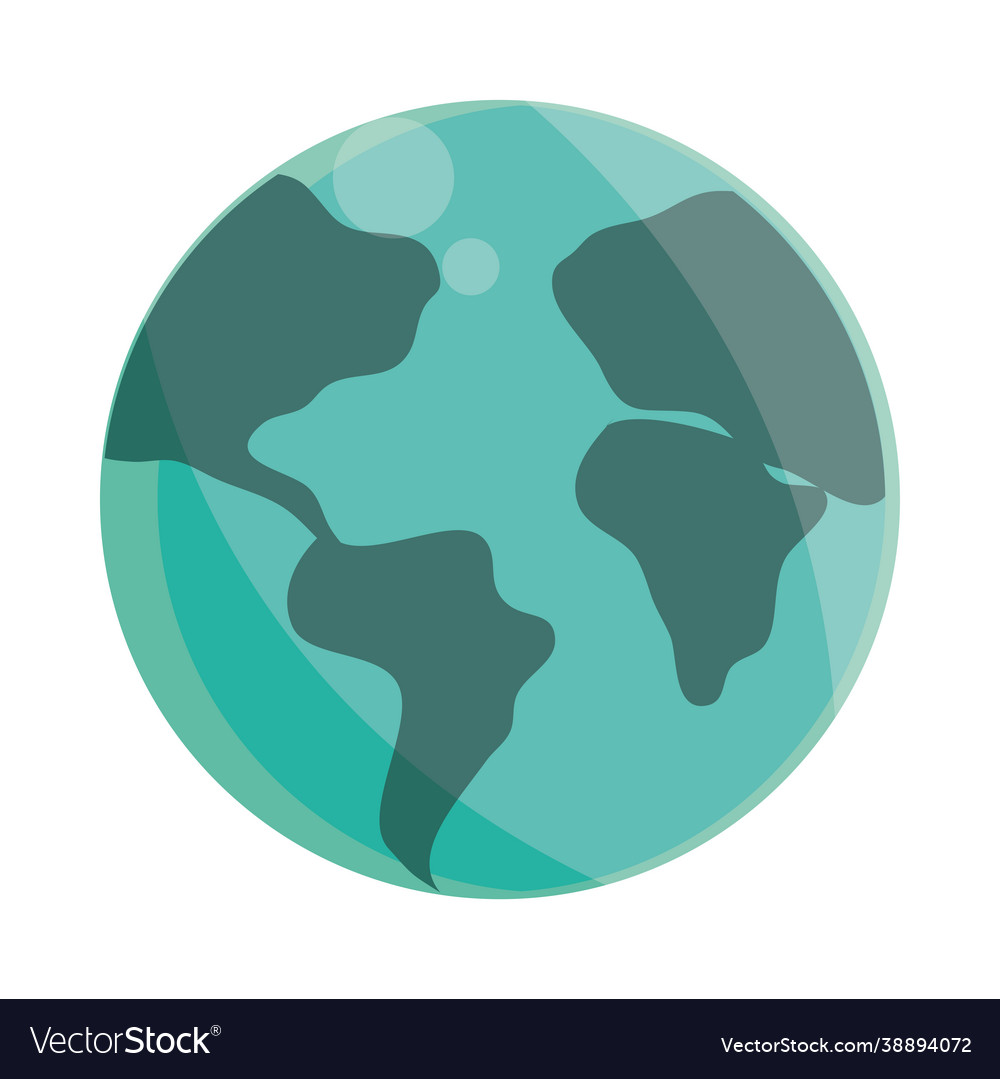 World planet map Royalty Free Vector Image - VectorStock