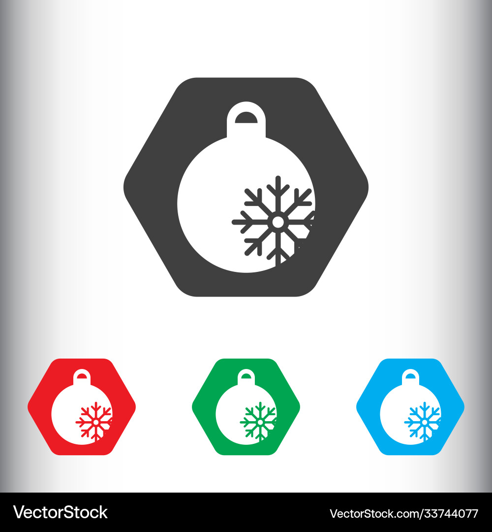 Christmas toy icon sign Royalty Free Vector Image