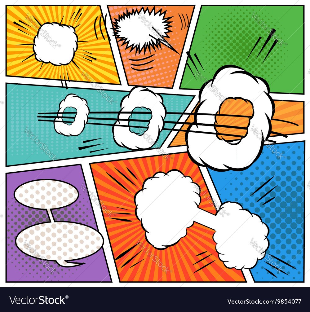 Comics book background Royalty Free Vector Image